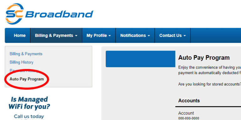 Billing & General Questions - SC Broadband
